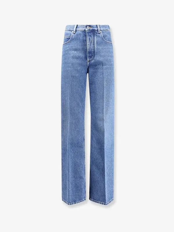 Bottega Veneta Flared Cotton Jeans - Blue