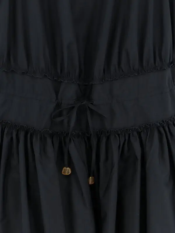 Loewe Sleeveless Embroidered Cotton Dress