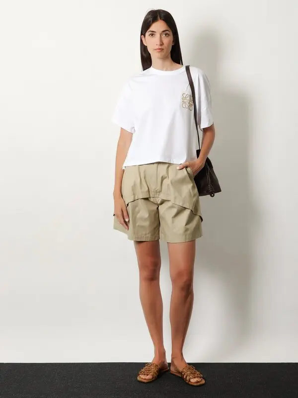 Loewe Paneled Shorts - Beige