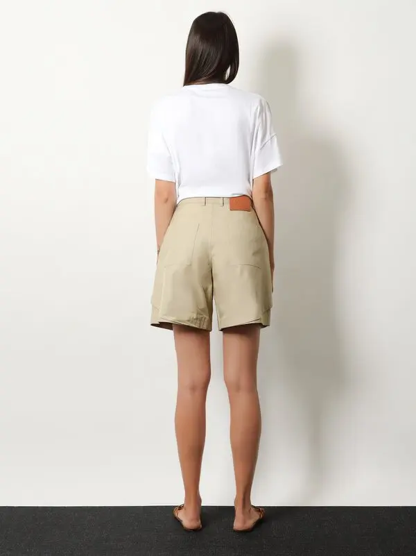 Loewe Paneled Shorts - Beige