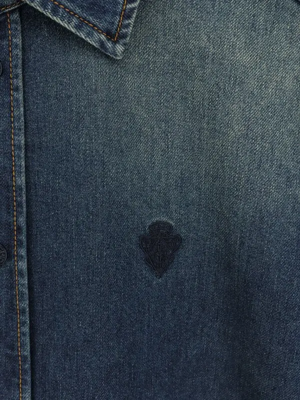 Gucci Certified Washed Cotton Denim Shirt - Blue