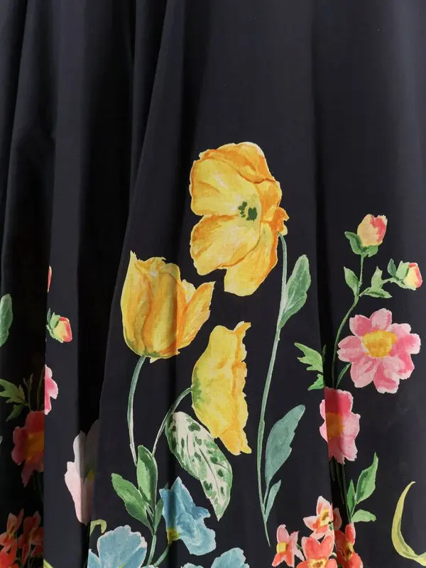 LAVI Alina Cotton Dress With Multicolor Floral Print