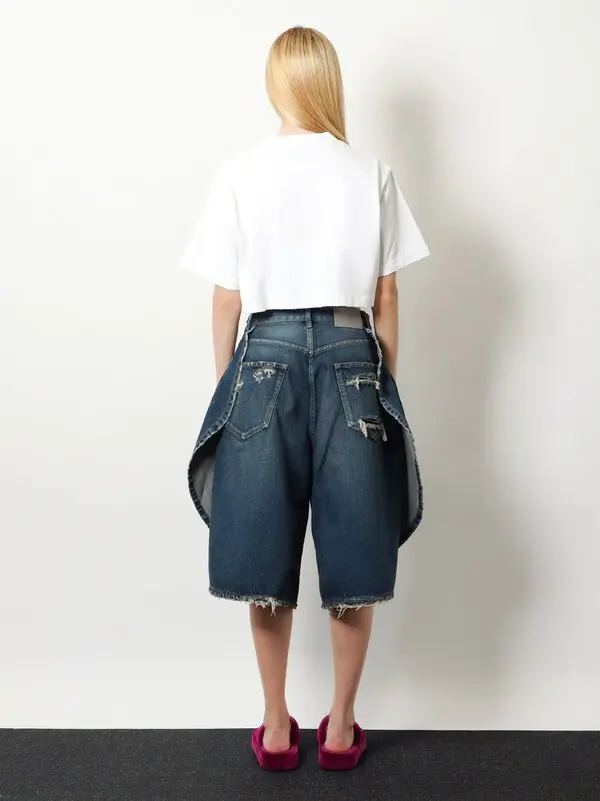 Balenciaga Cotton Bermuda Shorts - Blue