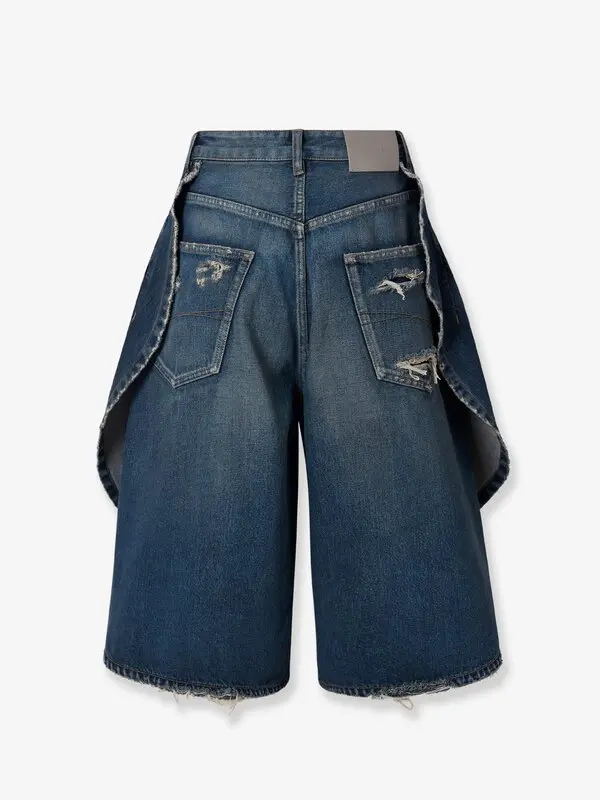 Balenciaga Cotton Bermuda Shorts - Blue