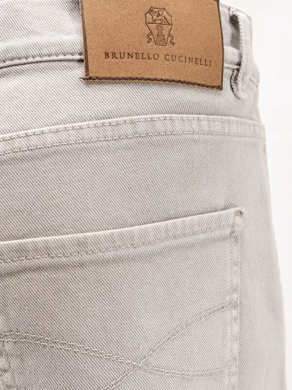 Brunello Cucinelli Double Pleat Canvas Trousers