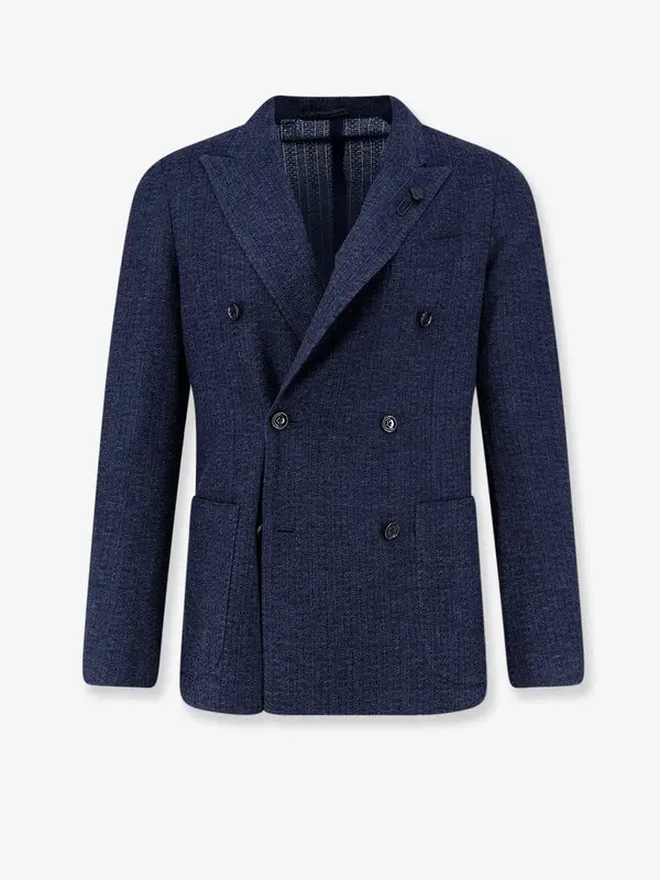 LARDINI Liknit Doublebreasted Blazer