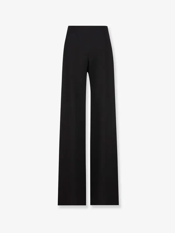 Gucci Technical Stretch Wool Wide Leg Trousers