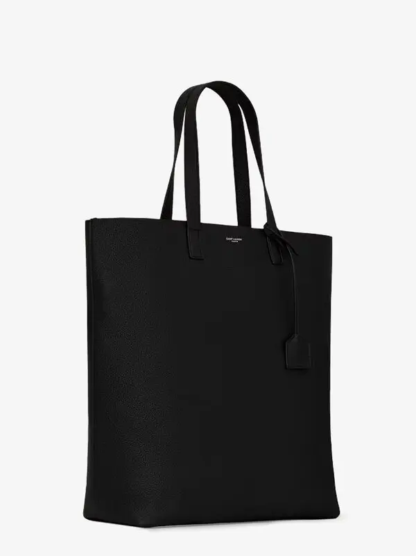 Saint Laurent North/south Leather Tote Bag - Black