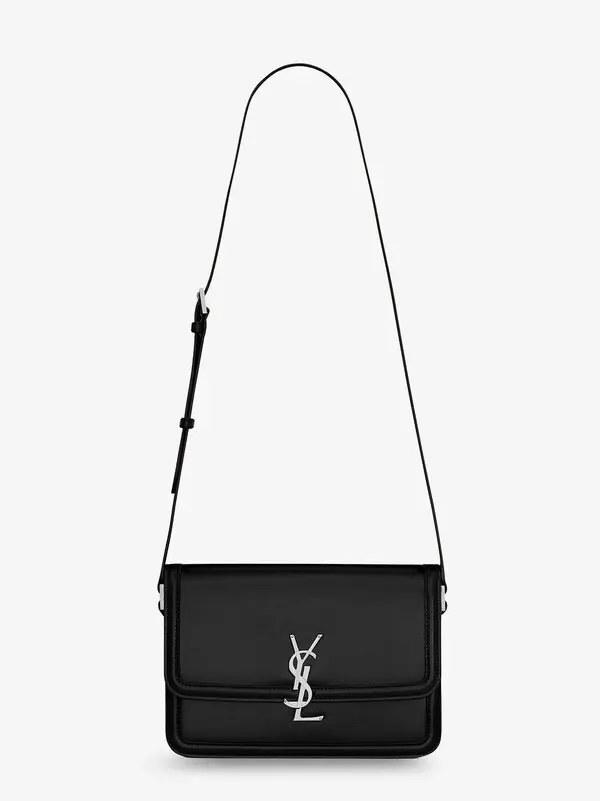 Saint Laurent Solferino Medium Leather Crossbody Bag - Black