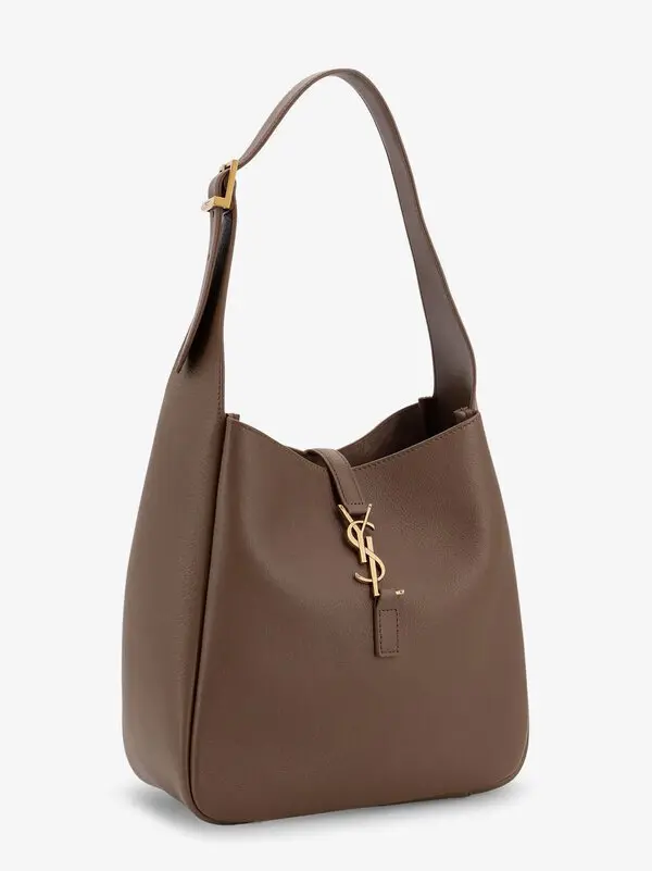 Saint Laurent Le 5 À 7 Small Leather Shoulder Bag - Brown