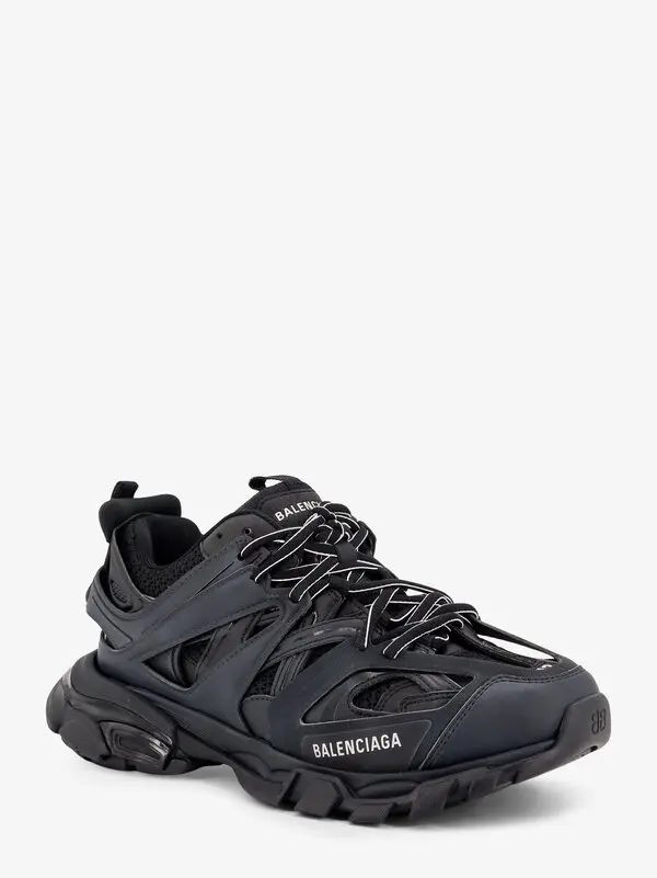 Balenciaga Track Nylon And Mesh Sneakers - Black