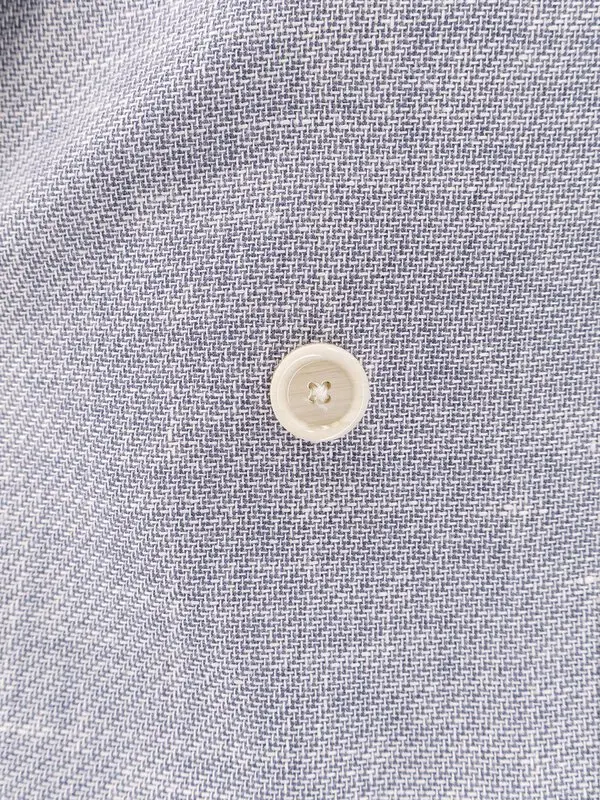 LARDINI Roma Doublebreasted Pure Virgin Wool And Linen Blazer - Blue
