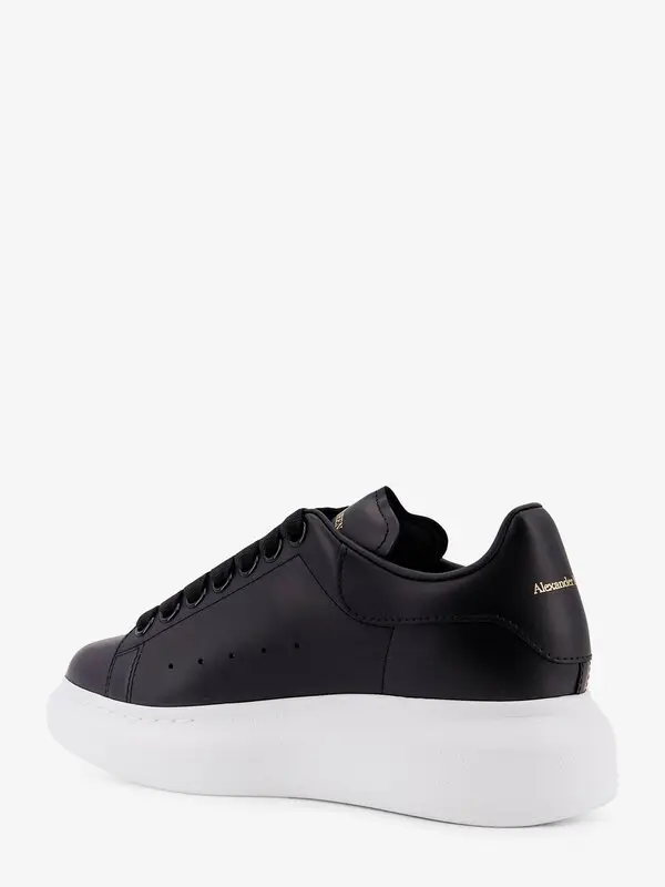 Alexander McQueen Oversized Leather Sneakers - Black