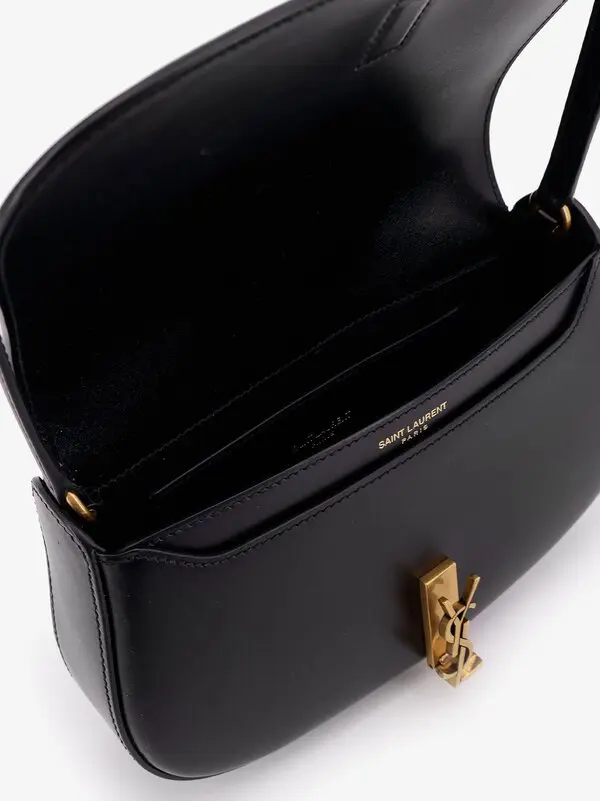 Saint Laurent Voltaire Mini Leather Shoulder Bag - Black