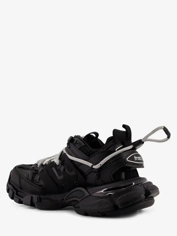 Balenciaga Track Mesh Double Lace Sneakers - Black