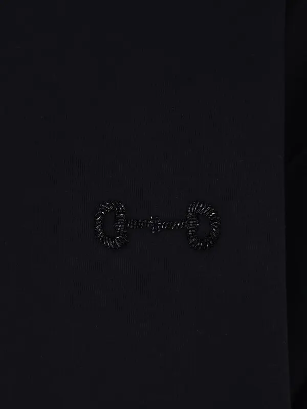 Gucci Cotton Sweatshirt With Beaded Horsebit Detail