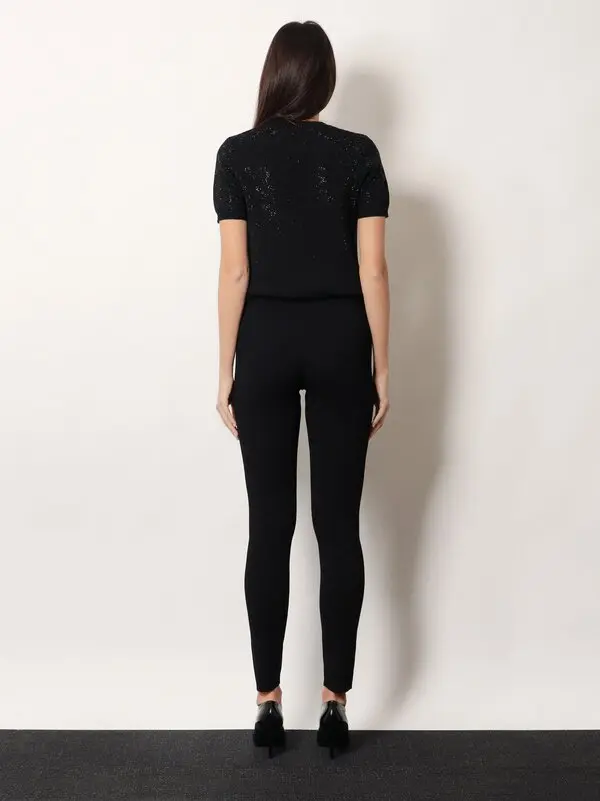 Gucci Short Wool Dress With Gg Crystals