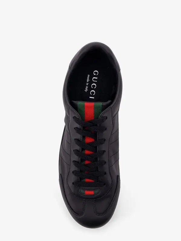 Gucci Leather Low-top Sneakers - Black