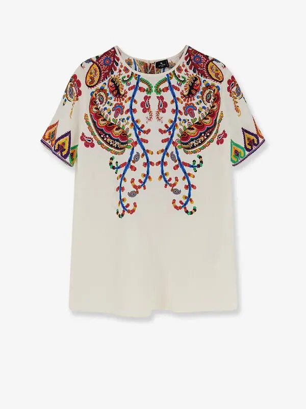 Etro Silk Top With Print