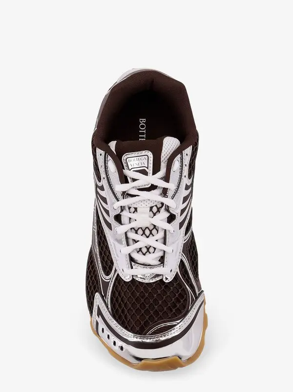 Bottega Veneta Orbit Mesh And Rubber Sneakers - Brown