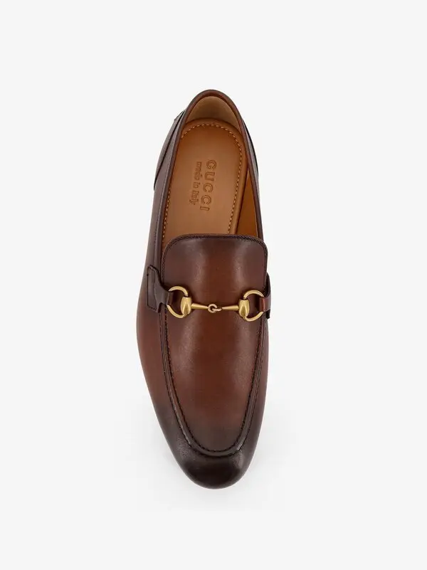 Gucci Jordaan Leather Loafer - Brown