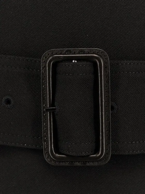Saint Laurent Certified Wool Coat With Belt