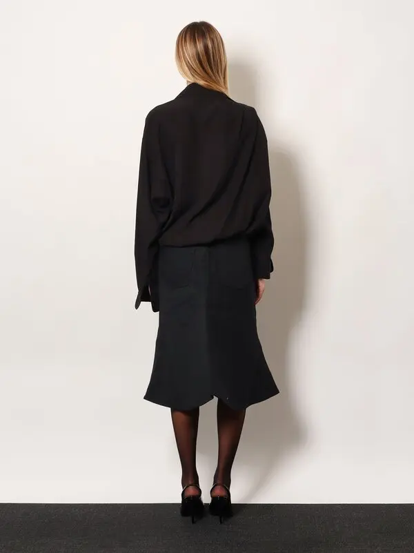 Balenciaga One-shoulder Lyocell Shirt