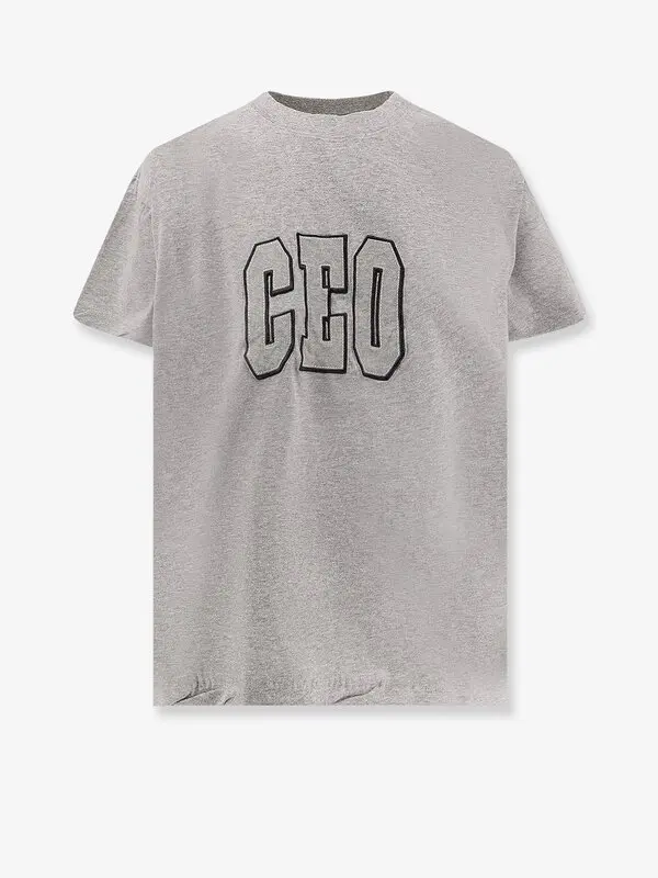 Balenciaga Boxy Fit Cotton T-shirt With Iconic Patch