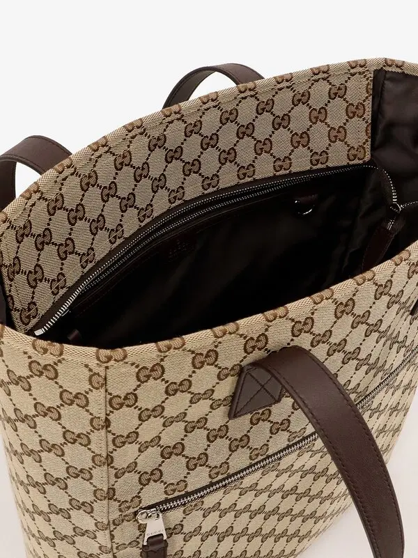 Gucci Gg Fabric Tote Bag - Beige