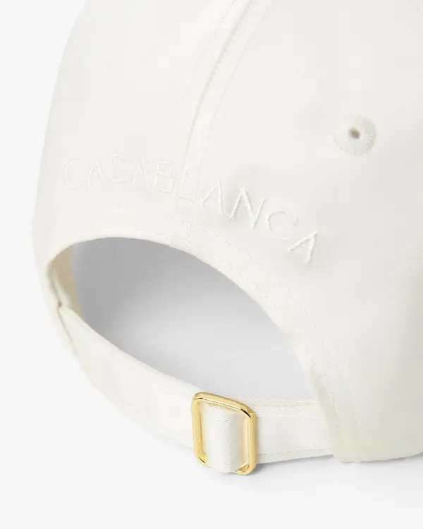 Casablanca Off-white Hotel Emblem Satin Cap
