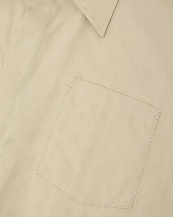 Casablanca Beige Monogram Long Sleeve Shirt