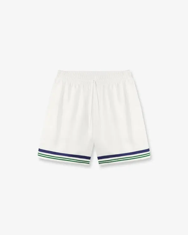 Casablanca Hotel Emblem Silk Shorts