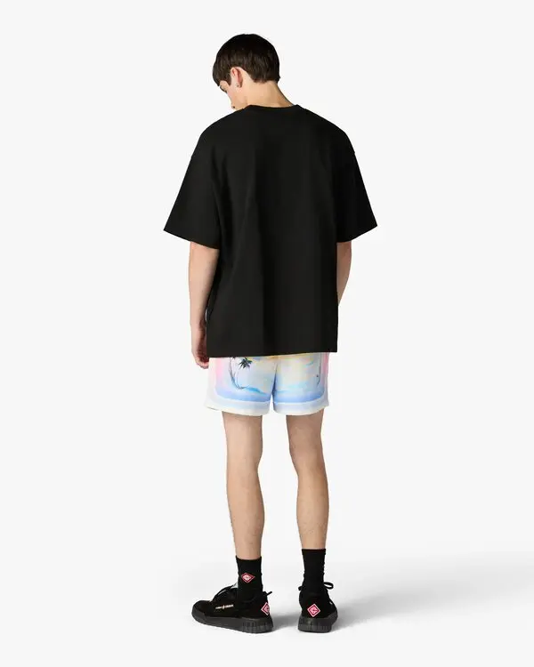 Casablanca Airspray Oversized Short Sleeve T-shirt - Black