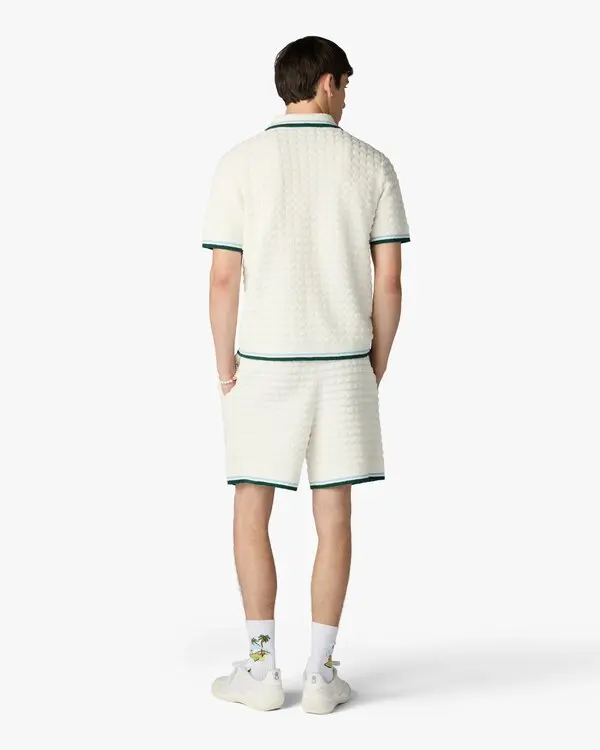 Casablanca Boucle Short Sleeve Polo Shirt