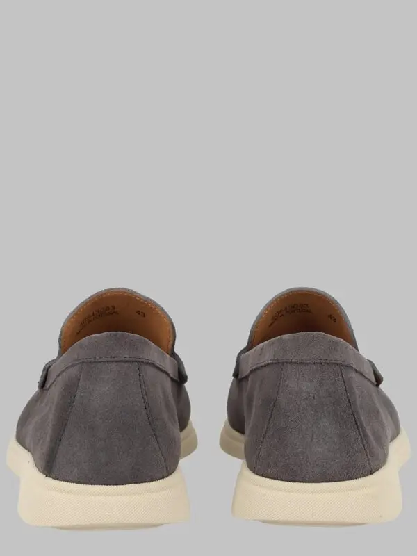 BOSS Suede Mocassins With Logo Detailing