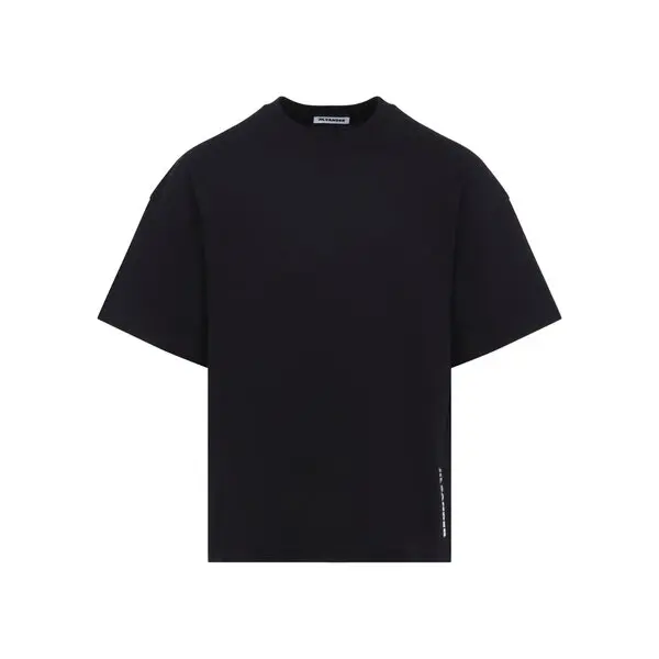 JIL SANDER Oversized Logo T-shirt - Black