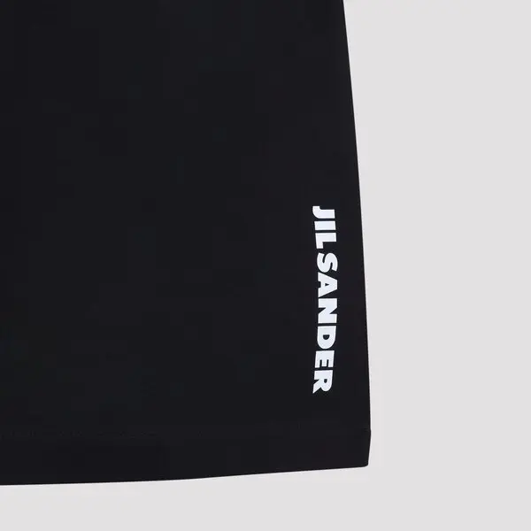 JIL SANDER Oversized Logo T-shirt - Black