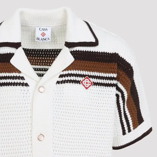 Casablanca Short-sleeve Crochet Shirt