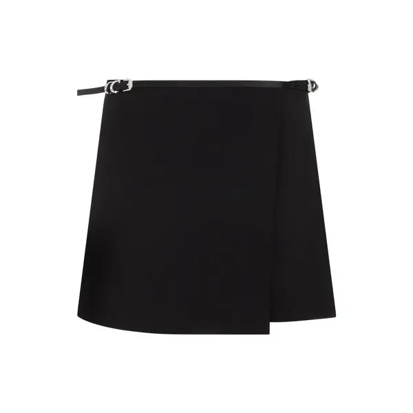 Givenchy Mini Wrap Skirt - Black