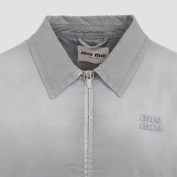Miu Miu Cotton Gabardine Blouson Jacket