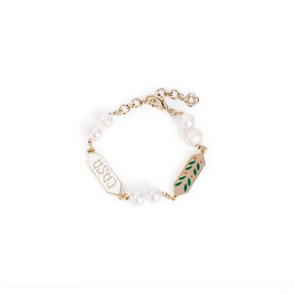 Casablanca Pearl Laurel Bracelet - Silver