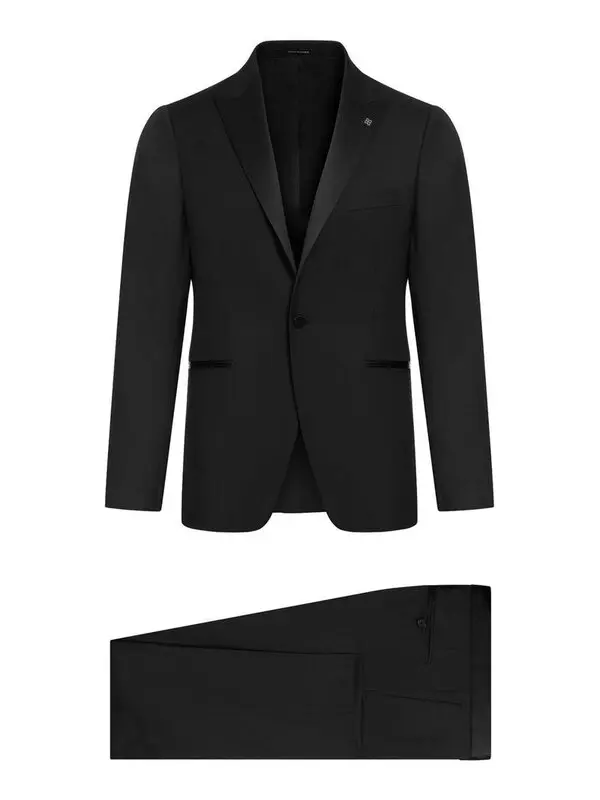 Tagliatore Tailored Single-breasted Suit - Black