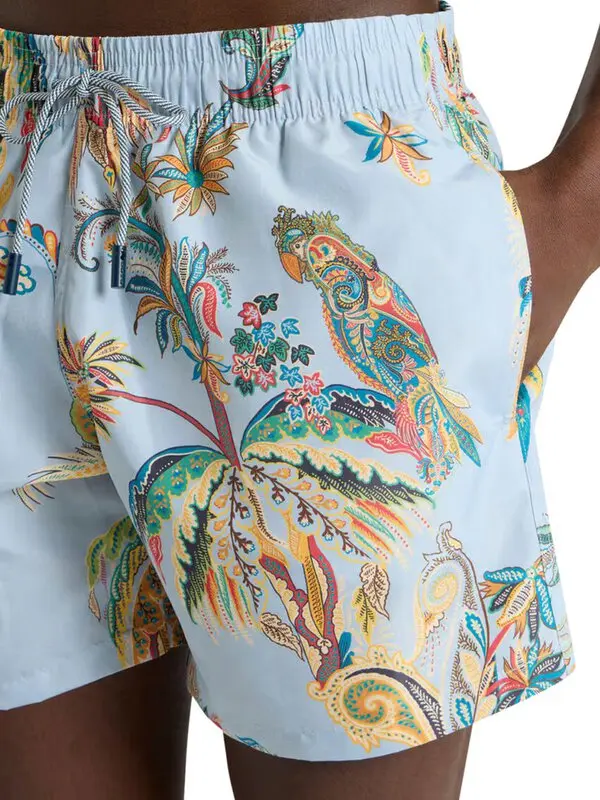 Etro Swim Shorts With Placed Print