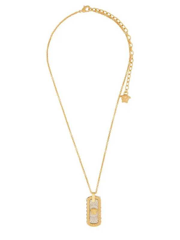 Versace Necklace With Crystals - Gold