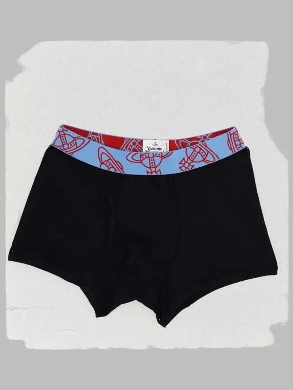 VIVIENNE WESTWOOD Set Da Due Boxer In Cotone - Black