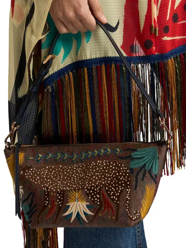 Etro X Tabby Booth Embroidered Shoulder Bag