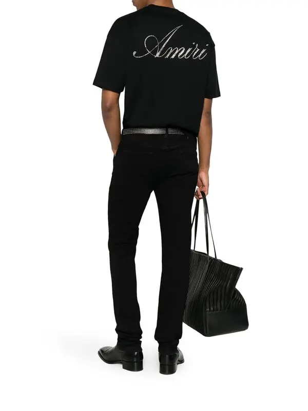 Amiri Crystal Logo Cotton T-shirt