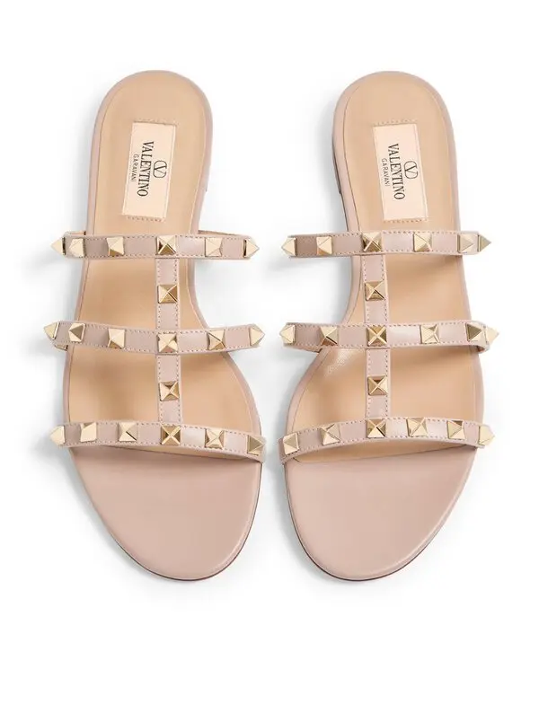 Valentino Garavani Rockstud Slide Sandals - Multicolor