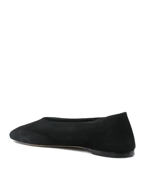TOTEME Suede Ballerinas - Black