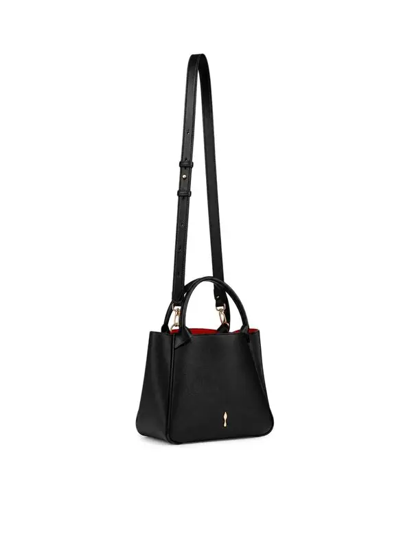 CHRISTIAN LOUBOUTIN Bettina Mini Calfskin Tote Bag - Black